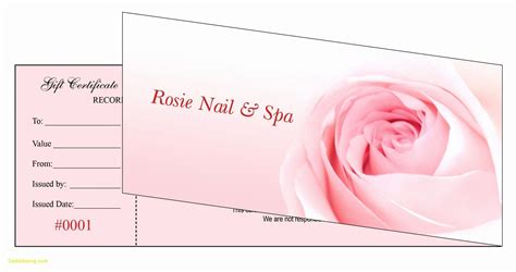 Browse Our Example Of Nail Gift Certificate Template Salon Gifts