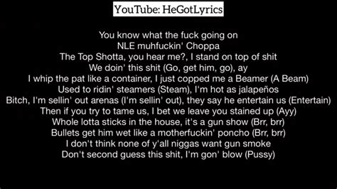 NLE Choppa Shotta Flow 5 Lyrics YouTube
