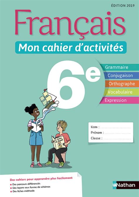 Amazon fr Français Mon cahier d activités 6e Callet Stéphanie