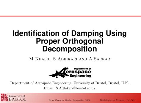 [ppt] identification of damping using proper orthogonal decomposition m powerpoint