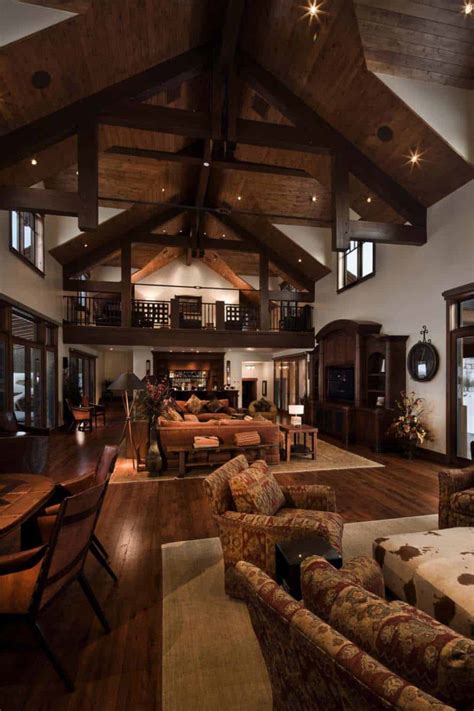 30 Stunning Interior Living Spaces With Exposed Ceiling Trusses