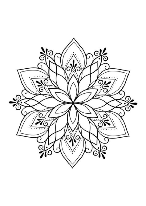 Pin On A4 Printable Mandalas Simple Mandala Tattoo Mandala Tattoo