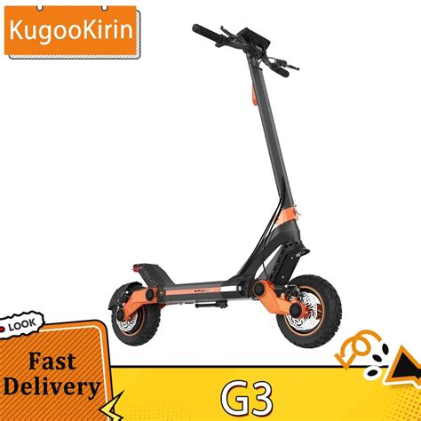 KUGOO KIRIN G3 patinete eléctrico con Motor trasero de 1200W batería