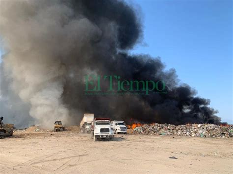 Se Incendia Relleno Sanitario De Frontera