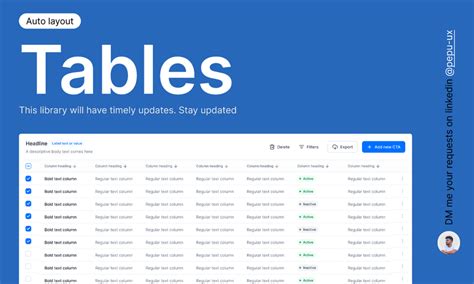 Tables Figma
