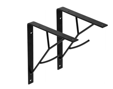 Wspornik półki drewnianej podpórka pod półkę Tree czarna loft 20 x