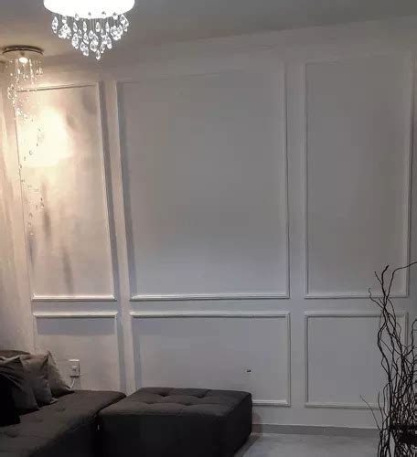 Boiserie 3cm Kit 110 Metros Friso Isopor Faixa Parede Teto