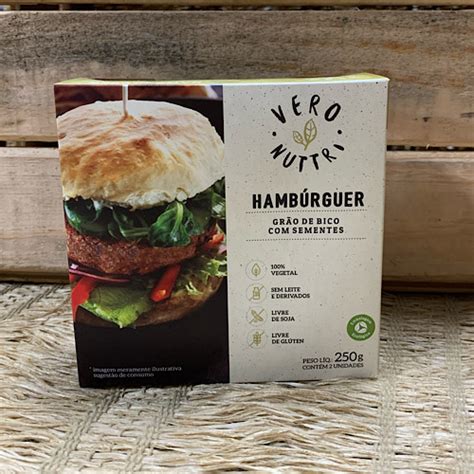 Hambúrguer Vegano de Grão de Bico e Sementes 250g Congelado