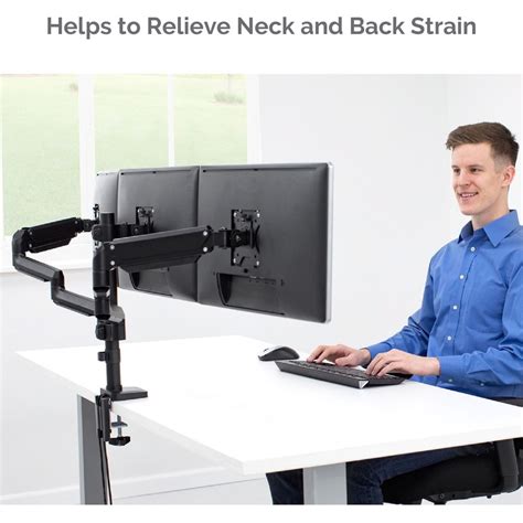 Fellowes Platinum Series Triple Monitor Arm Monitor Arms Fellowes Inc