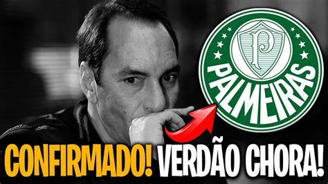 SAIU AGORA TRISTE NOTÍCIA NÃO JOGA MAIS PELO VERDÃO ÚLTIMAS
