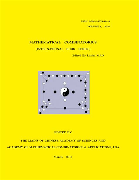 pdf mathematical combinatorics international book series vol 1 2016