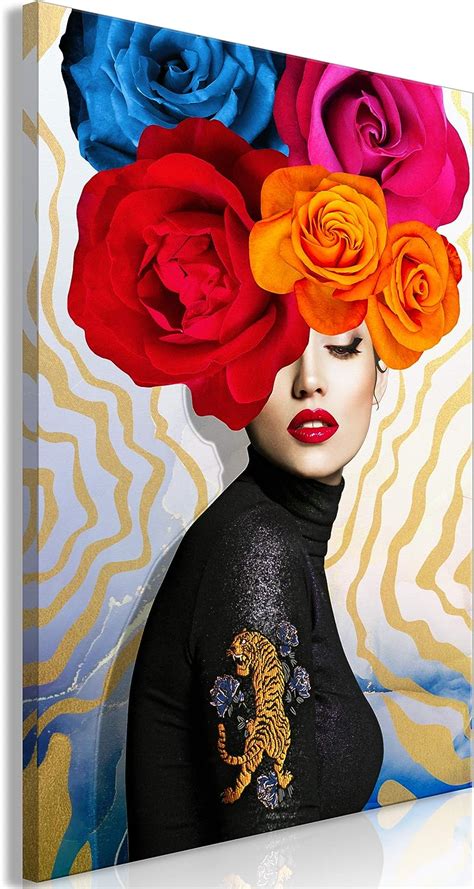 Decomonkey Impression Sur Toile Intiss E Fleurs X Pi Ce