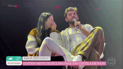 V Deo Gustavo Mioto Se Declara Apara Ana Castela Em Show Tv