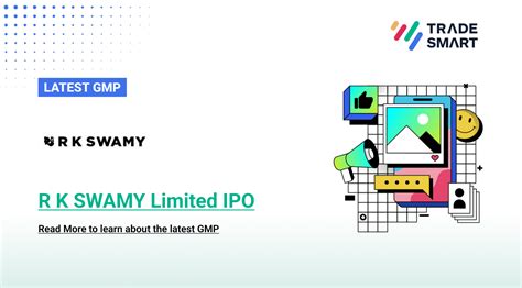RK SWAMY Limited IPO GMP Today Latest GMP IPO Date Price TradeSmart