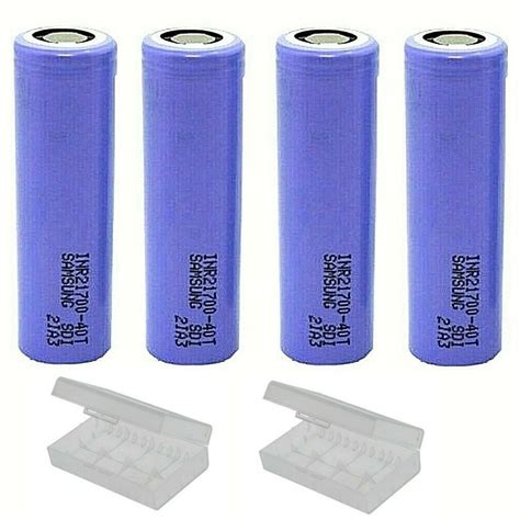 4 X Samsung SDI INR 21700 40T 3 6V 4000 MAh Akku Li Ion 2 Box 32 8