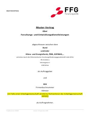 Ausfüllbar Online Muster Vertrag Fax Email Drucken pdfFiller