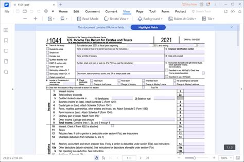Irs Form 1041 For 2023 Printable Forms Free Online