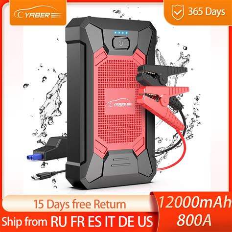 Yaber Car Jump Starter A Peak Mah Portable Battery Starter With