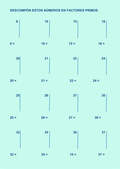 Actividad online de Números primos y compuestos para 5º y 6º primaria