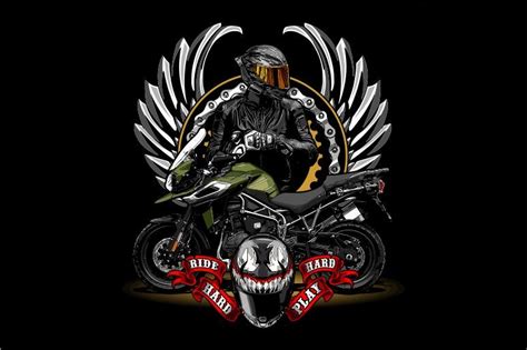 Biker Vector Template For Graphic Design Graphic By Jellybox999