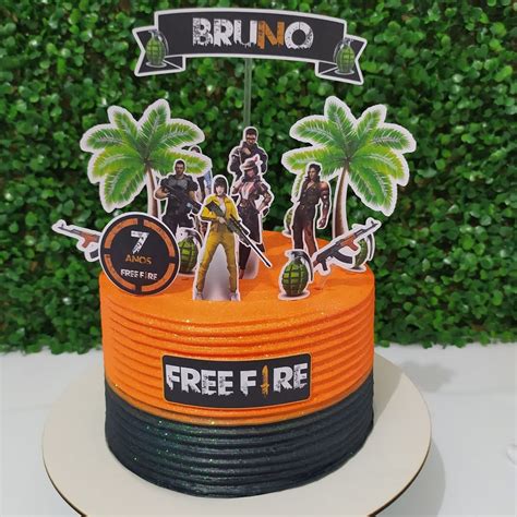 Bolo Do Free Fire Veja Algumas Fotos Dluz Games