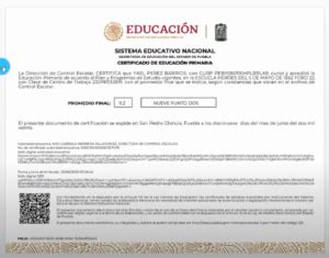 SICEP Consulta De Calificaciones Tramitesis
