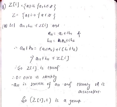 [solved] let z[i] {a bi a b ∈ z} and define the operation in course hero