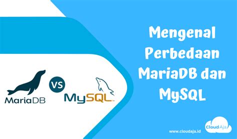 Mengenal Perbedaan MariaDB Dan MySQL CloudAja Artikel Cloud Hosting