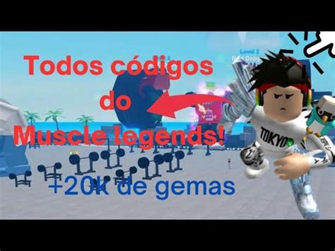 muscle legends mostrando todos os códigos do jogo roblox os
