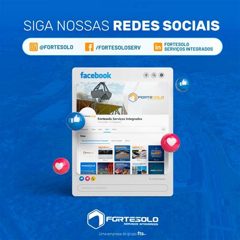 Siga Nossas Redes Sociais Fortesolo