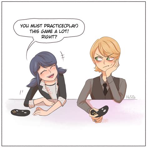 Have fun 終於畫完這個了 Marinette and Félix video game moment