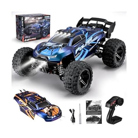 Lischwert Voiture télécommandée 4WD 1 14 RC Voiture 60 km h Grande