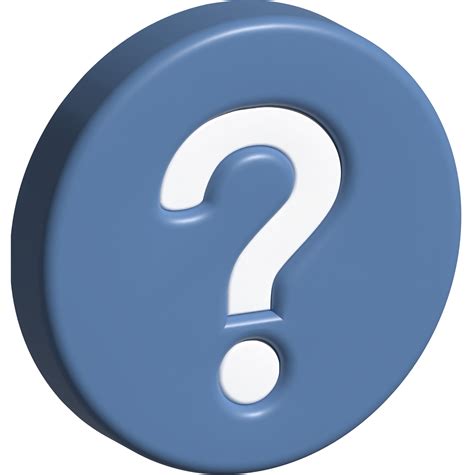 3d Question Mark Icon