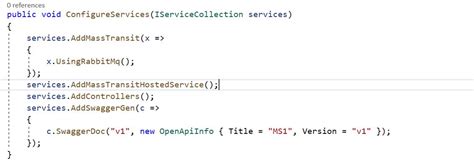 communication between 2 microservices via rabbitmq using masstransit with core explore