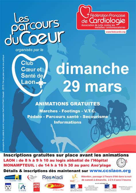 Le Blog des Cœurs de l AisneClub Cœur et Santé de Laon Parcours du