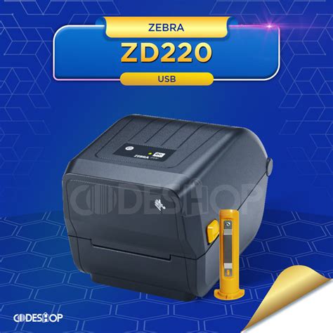 Jual Zebra Printer Barcode ZD 220 Cetak Label Resi USB Spindle