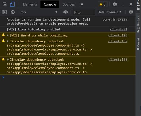 typescript circular dependency detected warning angular stack overflow