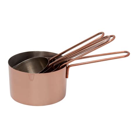 Conjunto De X Caras Medidoras A O Inox Bronze Mimo Style Cor Bronze