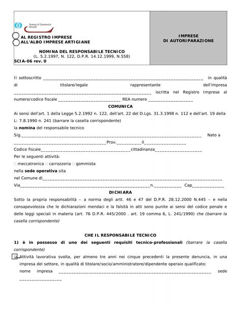 Nomina Del Responsabile Tecnico