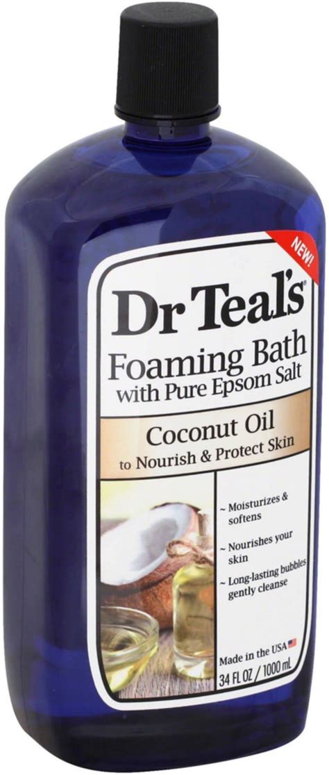 Dr Teal S Foaming Bath Coconut Oil 34 Oz Pack Of 2 Walmart