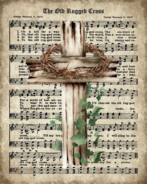 Free Printable Old Rugged Cross Sheet Music