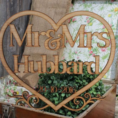 Mr Mrs Wedding Table Sign With Surname Customised Bridal Etsy Australia