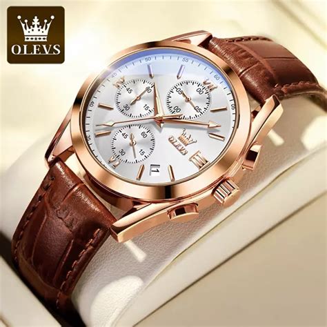 Olevs 2872 Quartz Wristwatch Men Waterproof Price In Bangladesh