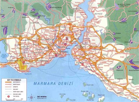 Istanbul Haritasi Semtler