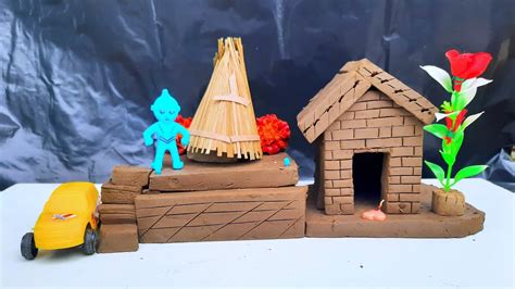 Miniature Clay House How To Make Clay House Amazing Technique Diy