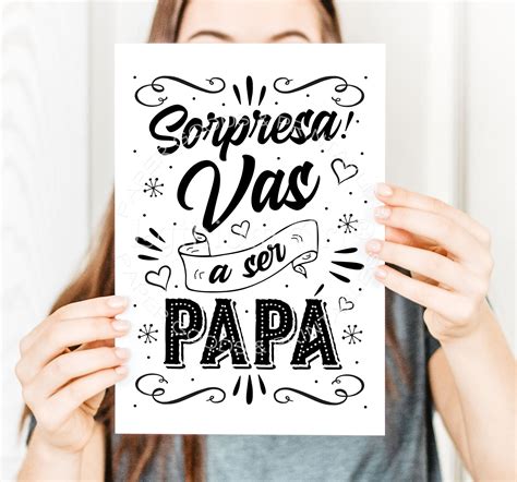 Tarjeta Para Decir Que Van A Ser Abuelos O Papas Regalo Original