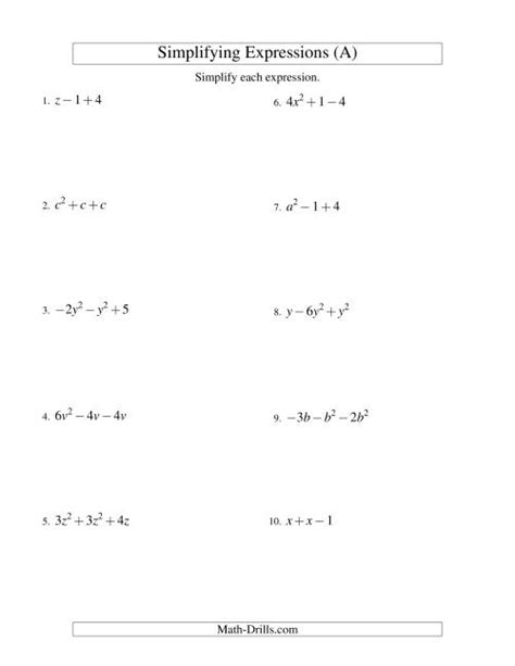 Grade 7 Mathematics Algebraic Expressions