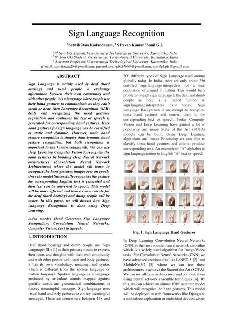 pdf sign language recognition