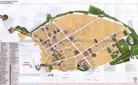 Pompeje Mapa Mapa