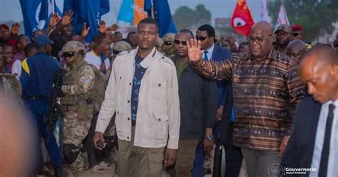 Tshisekedi noyé dans une marée humaine à Mbuji Mayi Ouragan cd